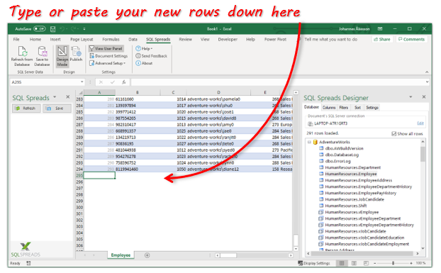 How To Use The SQL Spreads Excel Add In To Import Data Into SQL Server