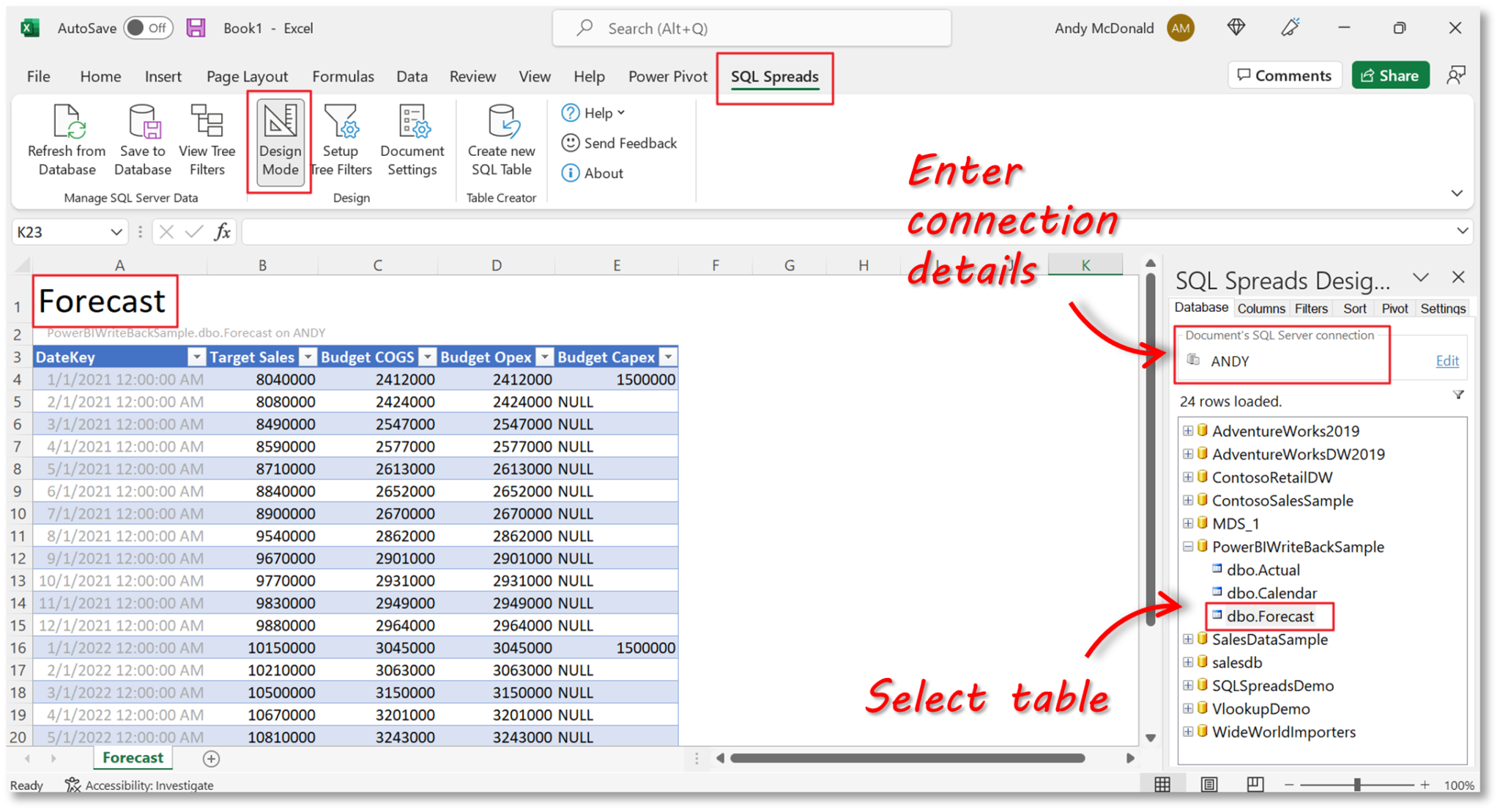 Power Bi Write Back To Sql Database 2 Methods Sql Spreads