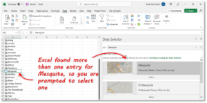 Excel Linked Data Types: An Introduction | SQL Spreads