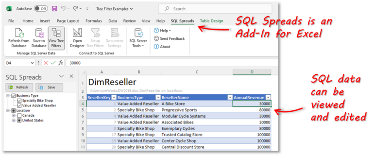 SQL Spreads: a front end for SQL Server | SQL Spreads