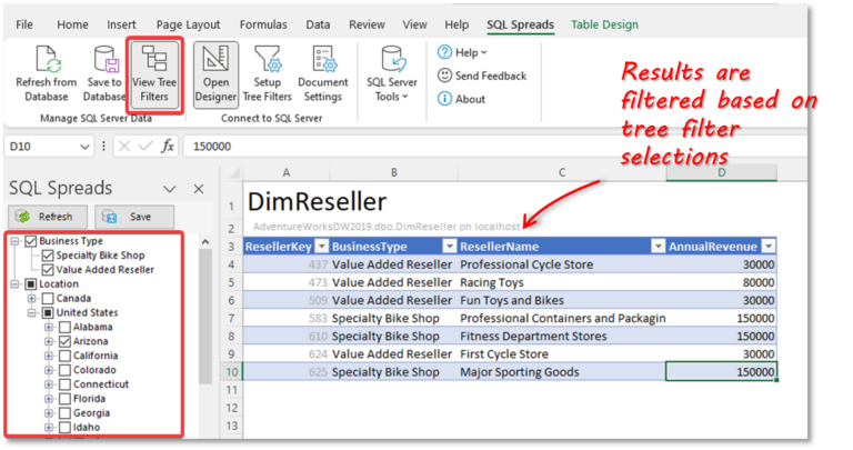 SQL Spreads: a front end for SQL Server | SQL Spreads