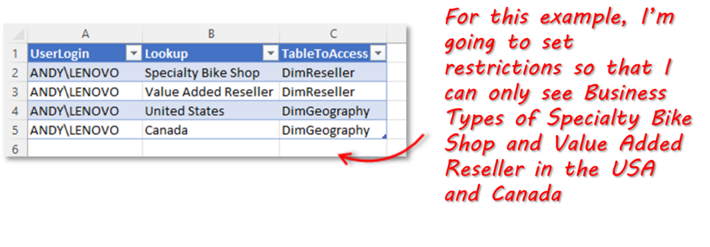 Tree Filters In Excel To View Sql Data