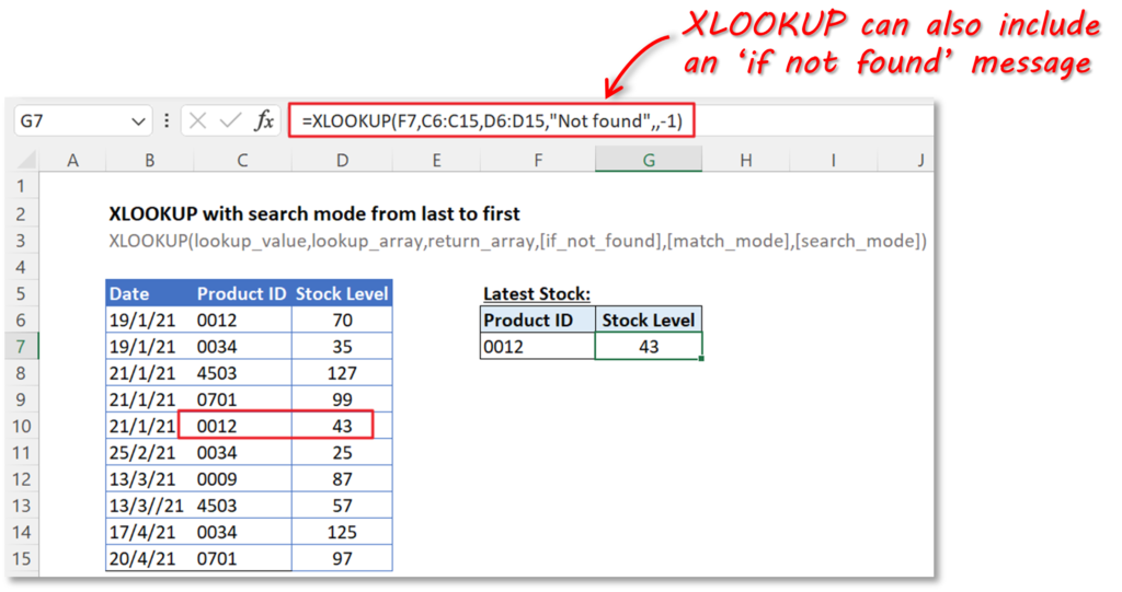 How to Use XMATCH: Guide and Examples | SQL Spreads